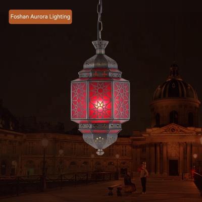 Cina Disegno d'interni retrò europeo e americano lampadario di rame luci a LED per il sud-est asiatico stile arabo musulmano decorazione in vendita