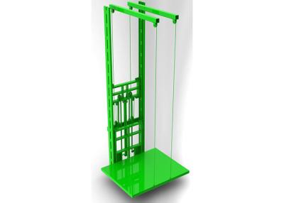 China Rail Type Hydraulic Cargo Lift 306 kg Rated Load Personnel Lift Platform for sale