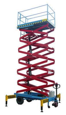 China Electric / Hyraulic 7.5M Self Propelled Scissor Lift 1.8 * 1m Platform For Workshops for sale