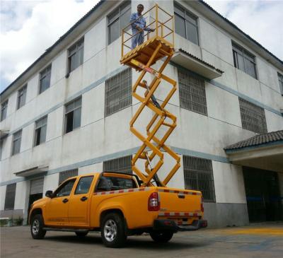 China Low Noise Vehicle Mounted Work Platforms 300kg Load With 6m Max Height for sale