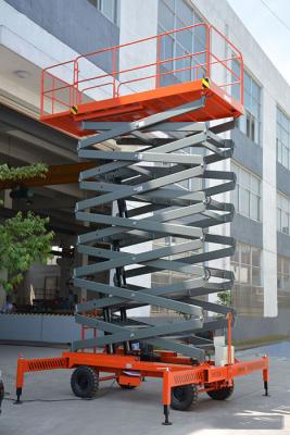 China Mobile Hydraulic Lift Platform , DTC Controller Scissor Aerial Work Platform for sale