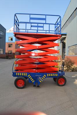 China Shopping Malls Mobile Elevating Work Platform , One Man Scissor Lift ISO 9001 Approved for sale