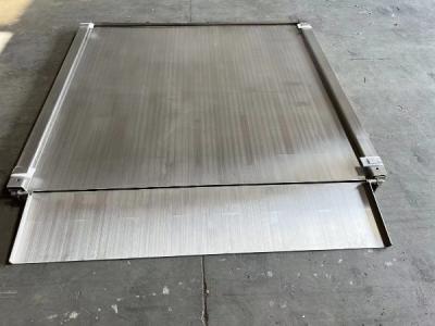 China Sandblastingproces 304 roestvrij staal Aanpasbaar 1,2x1,2m 3ton platform vloerschaal Te koop
