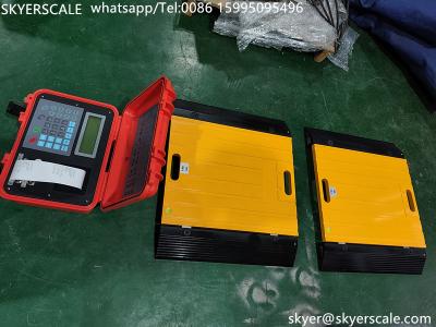China Digital Static Dynamic Portable Axle Car Weighing Scale System Weigh Pad Wheel Weigher 80 Ton for sale