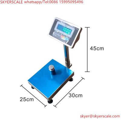中国 倉庫 600×700 800kg 不同鋼 スタッドプレートスケール 販売のため