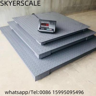 China Escala de suelo industrial con indicador de peso de 500 kg a 5000 kg con impresora en venta