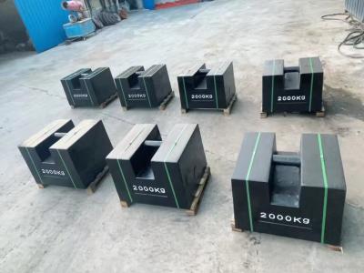 China 1000kg Test Weight Cast Iron Counterweights Test Masses For Crane for sale