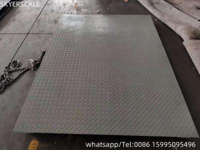 China Electronic Platform Floor Weighing Scale Digital Platform Scale 5t 10t Carbon Steel AC / DC 110v / 220v for sale