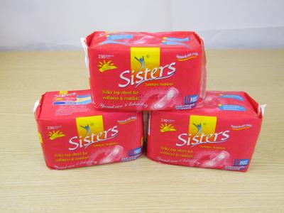 中国 夜通しの生理用ナプキンは女性のための320mmの超薄いマキシのパッドにパッドを入れる 販売のため