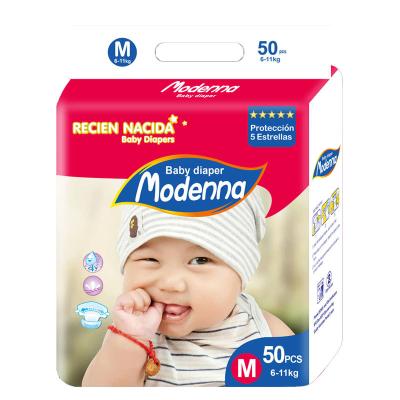 Cina BTC SGS Printed Disposable Baby Diaper With 3D Leak Prevention Channel in vendita