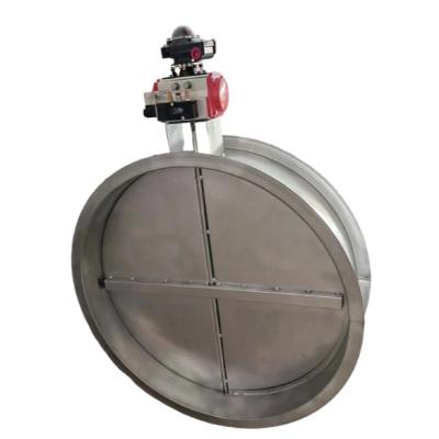 China Catalytic Combustion Damper Valve Ventilation Dust Collection Manual Pneumatic Electric for sale