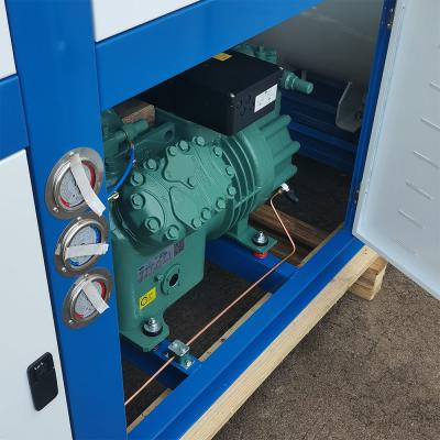 China V Type Air Cooling Condenser Unit , Cold Storage Condenser With Nominal Heat Exchange for sale