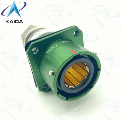 China Stable Y50DX-1801Z30KL Circular Connector Panel Mount Style Green Andoized for sale