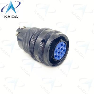 China Y11X Series Black Anodized Aluminum Solder Circular Electrical Connector Plug Y11X-1210TK2 for sale