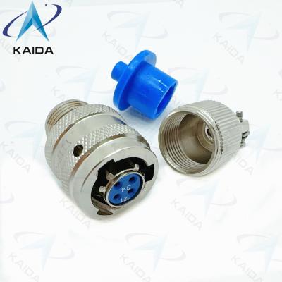 China Aluminum Circular Electrical Connector Y11P Series With Electroless Nickel Finish / Strain Relief Clamp Y11P-0804TK2 for sale