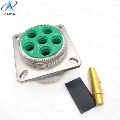 중국 가혹한 산업 환경용 7A 정격 MIL-DTL-38999 시리즈 Ⅱ 나사산 결합형 커넥터. D38999 /20FH06PN, TV 시리즈, 8D 시리즈, 트윈액스 접점, 무전해 니켈 판매용