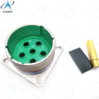 중국 가혹한 산업 환경용 7A 정격 MIL-DTL-38999 시리즈 Ⅱ 나사산 결합형 커넥터. D38999 /20FH06PN, TV 시리즈, 8D 시리즈, 트윈액스 접점, 무전해 니켈 판매용