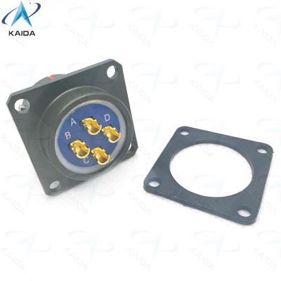 Cina Connettore elettrico circolare serie Y50EX con guscio connettore anodizzato verde oliva. Saldatura e tenuta stagna con adesivo. Y50EX1404ZJ3NL in vendita