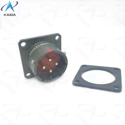 Cina Connettore elettrico circolare serie Y50EX con guscio connettore anodizzato verde oliva. Saldatura e tenuta stagna con adesivo. Y50EX1404ZJ3NL in vendita