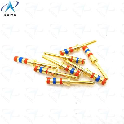 China D38999-Serie-Kontakt aus Kupferlegierung mit Goldbeschichtung, erfüllt die Kundenanforderungen. M39029/58-363. 20# Stiftkontakt. Farbringe mit Orange - Blau - Orange zu verkaufen