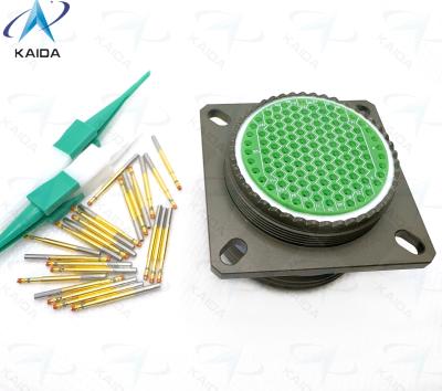 China 500V de tensão de classificação MIL-DTL-38999 Série III acabamento de contato de ouro para o desempenho.Composto Shell Cadmio verde oliveira.D38999/20MJJ35SN 128 Pins femininos à venda