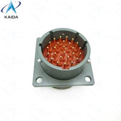 China Industrial-Grade MIL-DTL-26482 Series Ⅰ Circular Connector with 500V Voltage and 7.5 A Current Rating.Thru Bulkhead Receptacle.PTB-16-26PS for sale