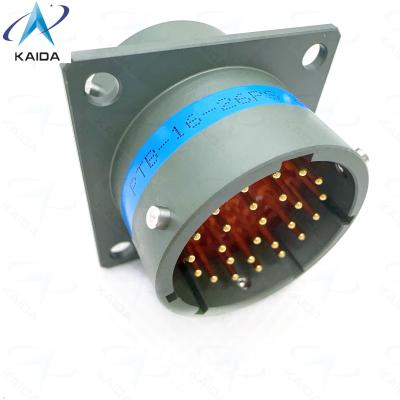 China Industrial-Grade MIL-DTL-26482 Series Ⅰ Circular Connector with 500V Voltage and 7.5 A Current Rating.Thru Bulkhead Receptacle.PTB-16-26PS for sale