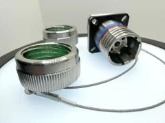 Secure Free Hanging Optical Fiber Connectors with Solder Termination and Mountin J599A8 20KC04C1N-S Hermetic Receptacle