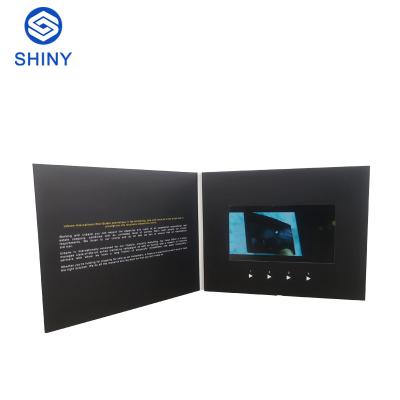 China 7 Inch HD LCD Screen Postcard Display Book Video Wedding Card Colorful for sale