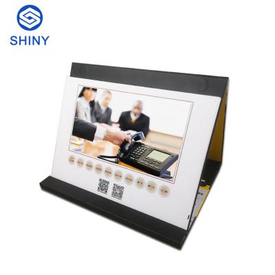 중국 데스크 캘린더 광고 디스플레이 7인치 비디오 브로셔 책 LCD 브로셔 판매용