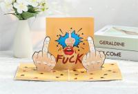 China Pulgares personalizados hacia arriba Tarjetas musicales Toque de diversión a sus saludos en venta