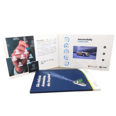 China 480 times 272 Resolution LCD Video Book for Business Promotion and High Memory for Maximum Exposure for sale