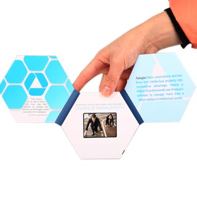 Chine Fabricant de cartes de brochures vidéo LCD, Brochure publicitaire commerciale, Livre vidéo numérique à vendre