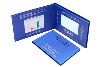 중국 컬러풀 7인치 LCD 비디오 브로셔 카드 프로모션 선물 맞춤 판매용