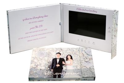 China 5 Inch Screen Lcd Video Business Cards Wedding Custom Digital Book Printing A5 for sale