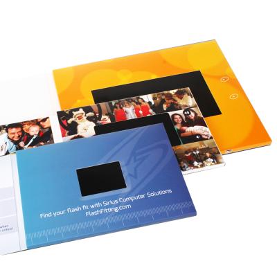 China Custom Printed LCD Video Brochure Card The Most Effective Way to Target All Aspects of User Experience for sale