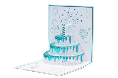 China Customizable Personalized 3D Pop Up Happy Birthday Card for Special Occasions for sale
