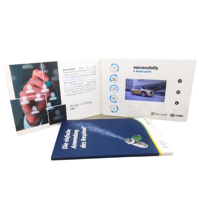China LCD Video Brochure Card With Memory Capacity 128MB-32GB , Customized Color LCD Video Business Card for sale