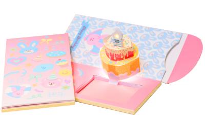 China Artificial Style 3D Pop Up Greeting Card with Blank Message Space and Recyclable Design for sale