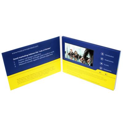 China Customized CMYK LCD Video Brochure Card with 16 9 Ratio Display for sale