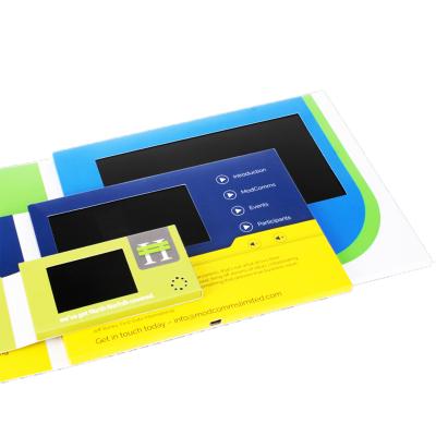 China Customized CMYK LCD Video Brochure Card with 16 9 Ratio Display for sale