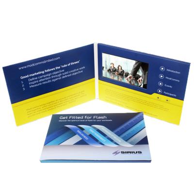 China Customized CMYK LCD Video Brochure Card with 16 9 Ratio Display for sale
