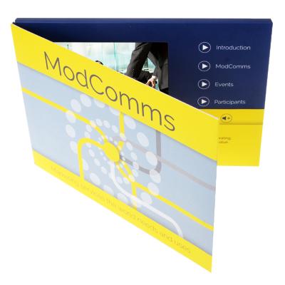 China Customized CMYK LCD Video Brochure Card with 16 9 Ratio Display for sale
