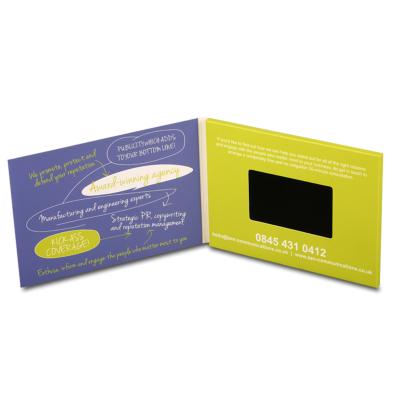China Region LCD Video Brochure Card with CMYK and 128MB-32GB Memory Capacity for sale