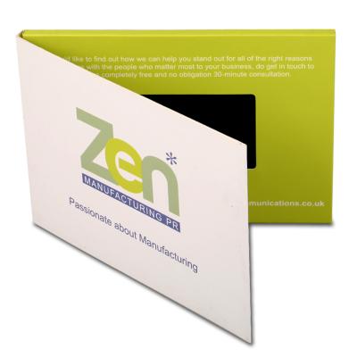 China Region LCD Video Brochure Card with CMYK and 128MB-32GB Memory Capacity for sale