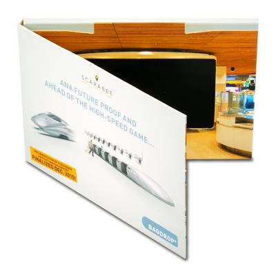 China Customized LCD Video Brochure Card with JPG Image Format for sale