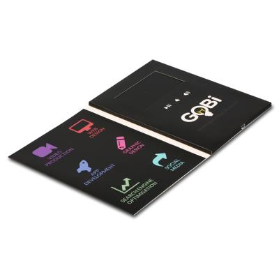 China Customizable LCD Video Brochure Card for Effective Marketing and Branding for sale