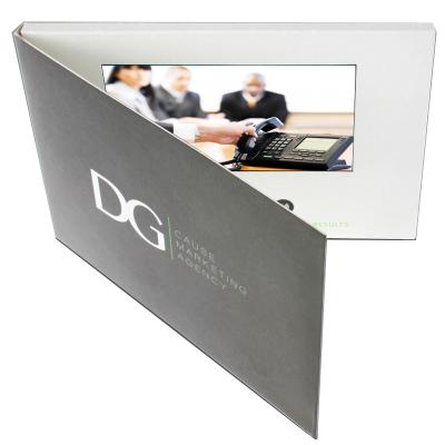 China Built-in Flash Memory Digital Video Brochure Auto-Play Built-in Speaker For Event Invitations for sale