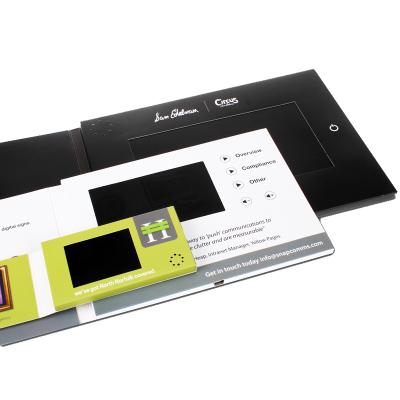 China Customized LCD Video Business Card Card Type LCD Video Brochure Card Perfect for B2B Marketing Strategy for sale