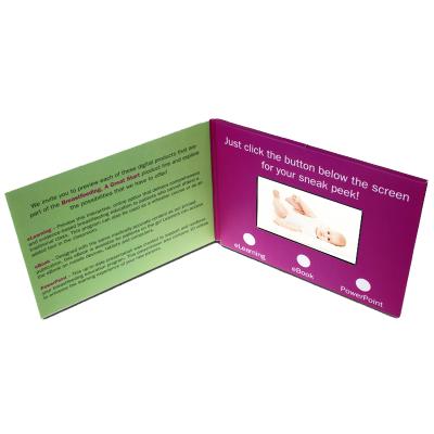 China Experience the Power of 4.3” LCD Video Folder Display 1920 X 1080 Resolution 128MB Memory and More for Your Marketing for sale